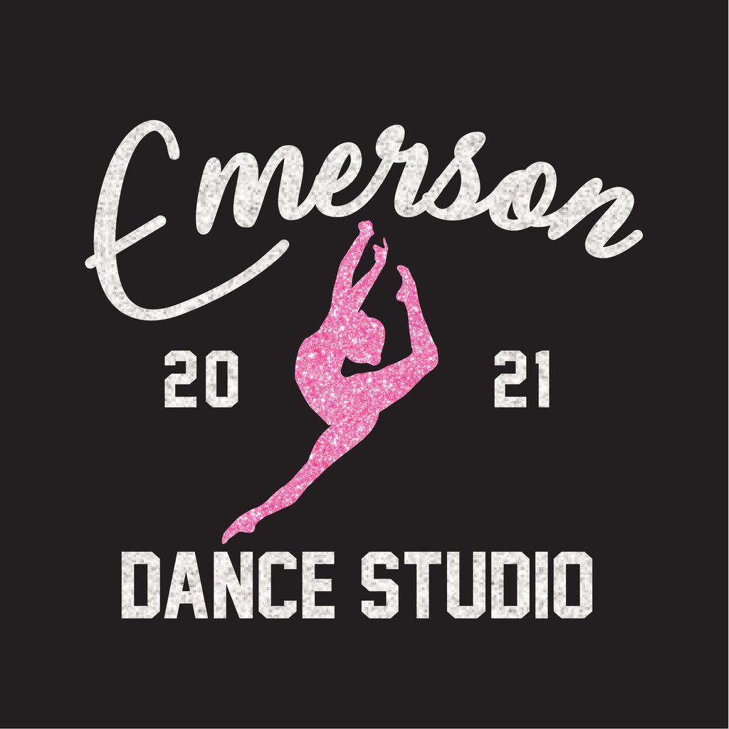 Quintessential Glitter Dance Studio Design with Leaping Dancer – The ...