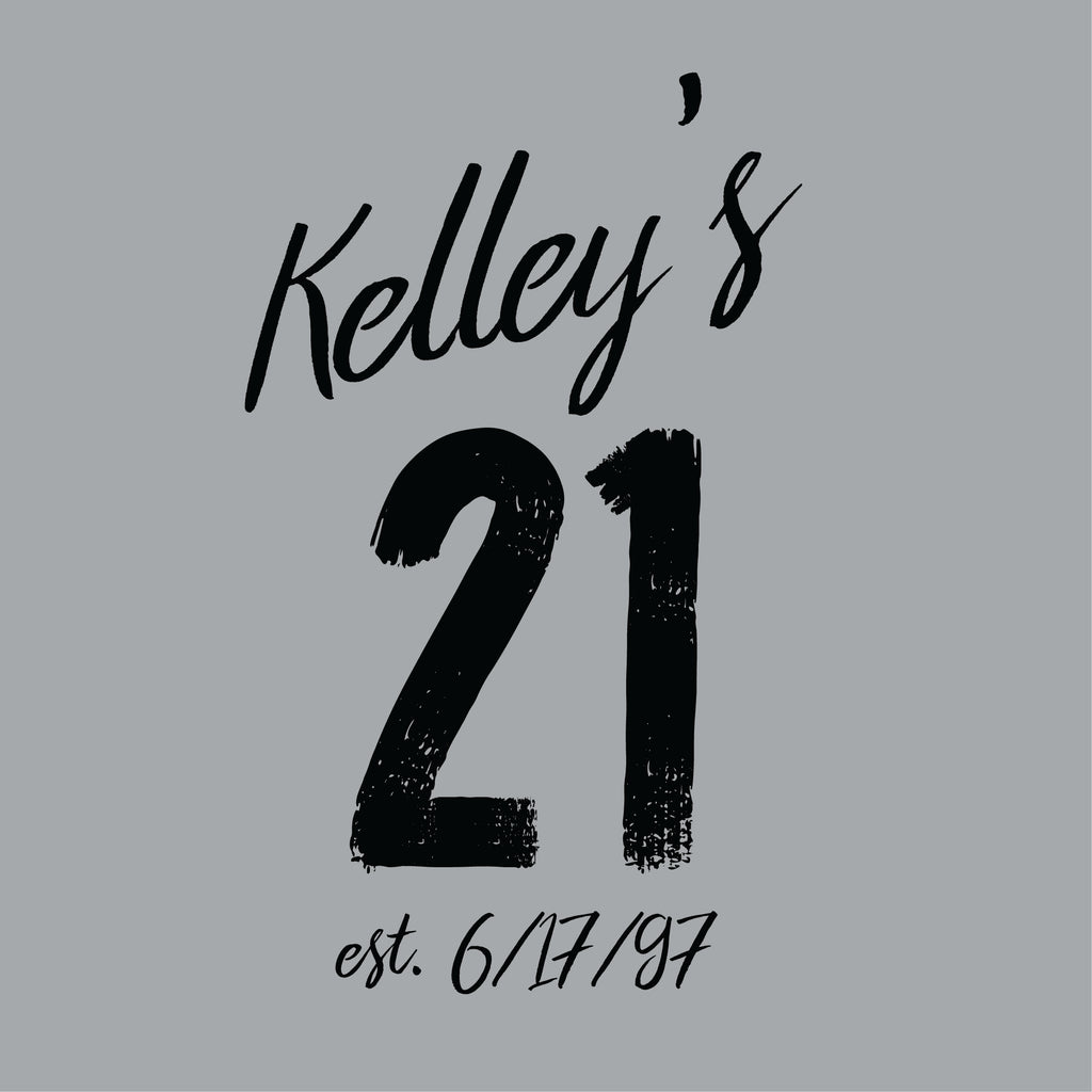 Birthday Fun Customizable Design Template for 21st – The Teehive