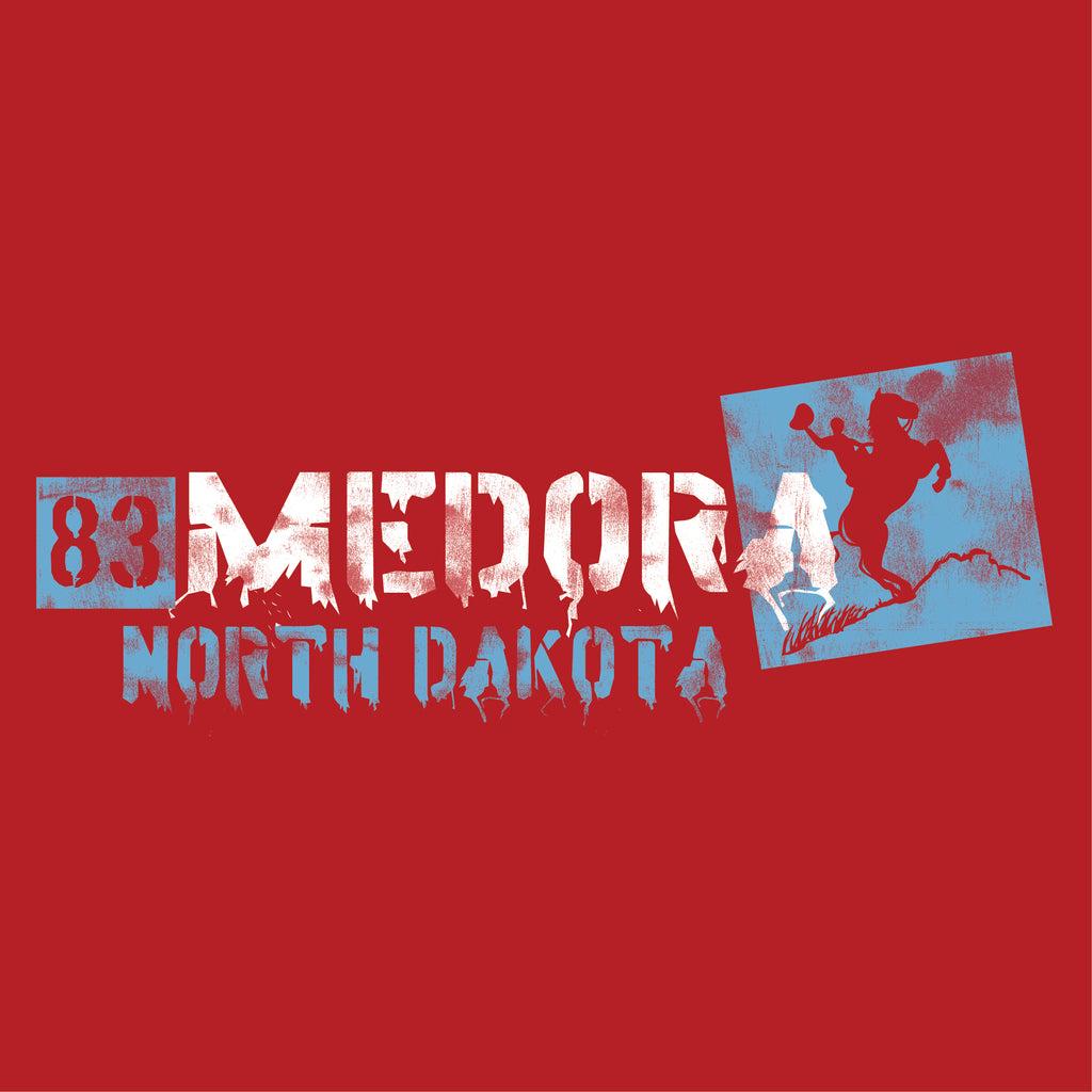 Medora Musical Bison Gothic Badge Template – The Teehive