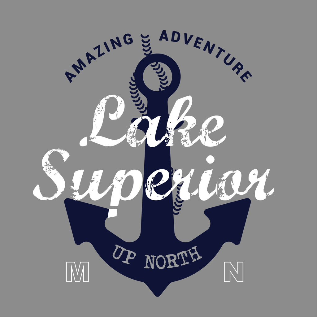 Vintage Up North Anchor Northern Minnesota Template – The Teehive
