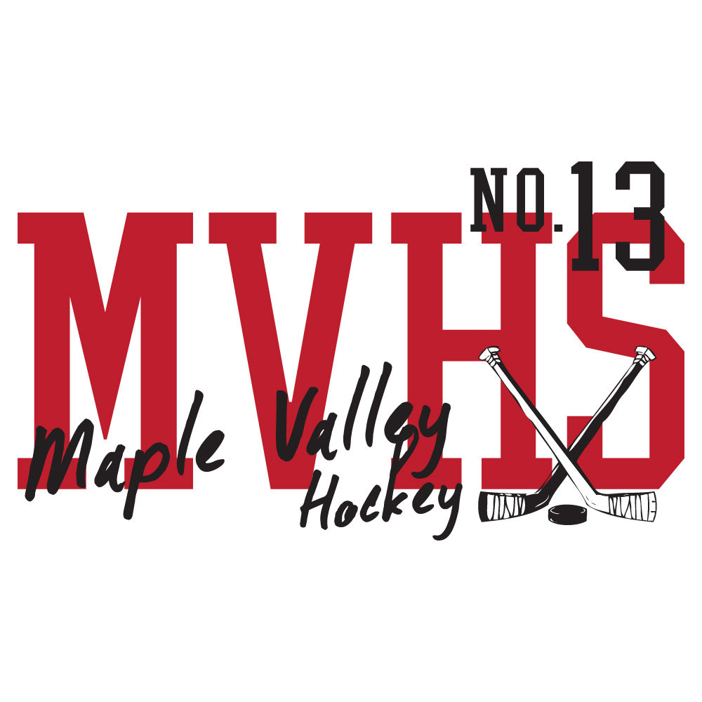 MVHS Maple Valley Hockey Template – Custom No. 13 Design – The Teehive