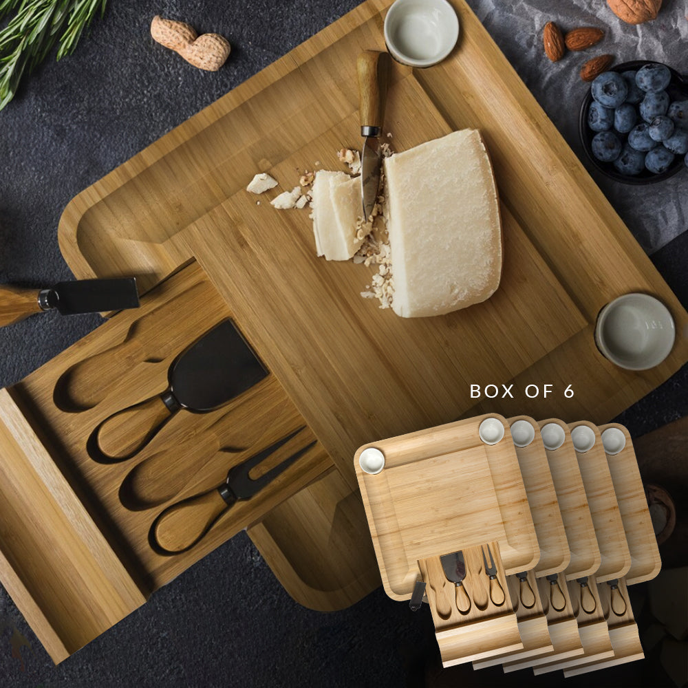 bamboo cheese board - Bamboo Cheese Board - Set of 6 | The Tee Hive ...